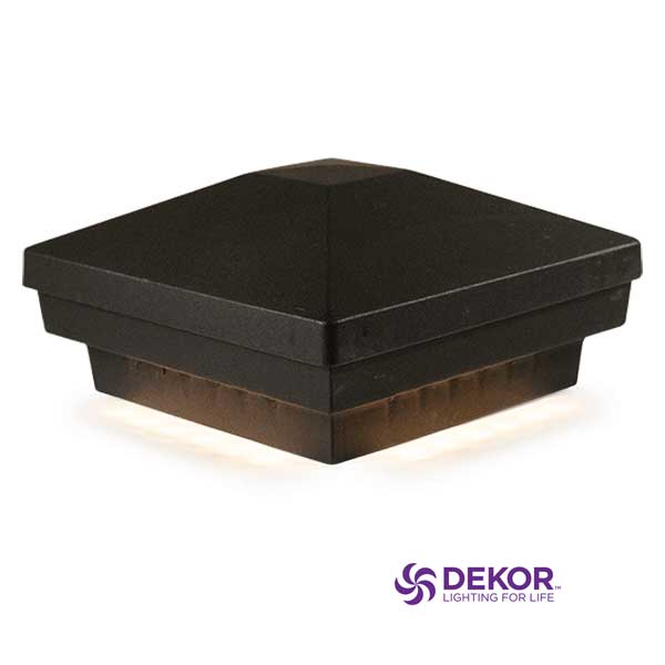 Dekor Pyramid Post Cap Lights - The Deck Store USA