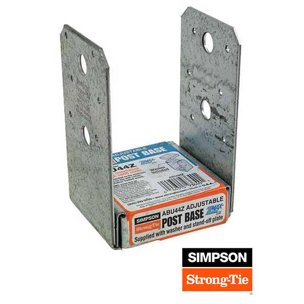 Simpson Strong-Tie ABU Adjustable Post Base – The Deck Store USA