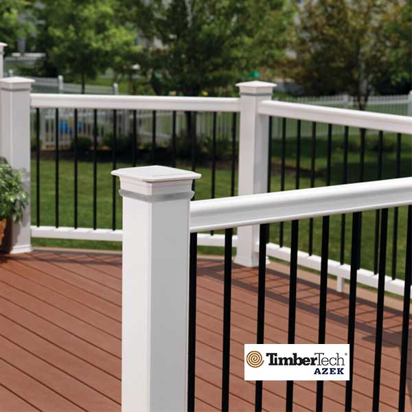Timbertech/Azek Round Aluminum Balusters - The Deck Store USA